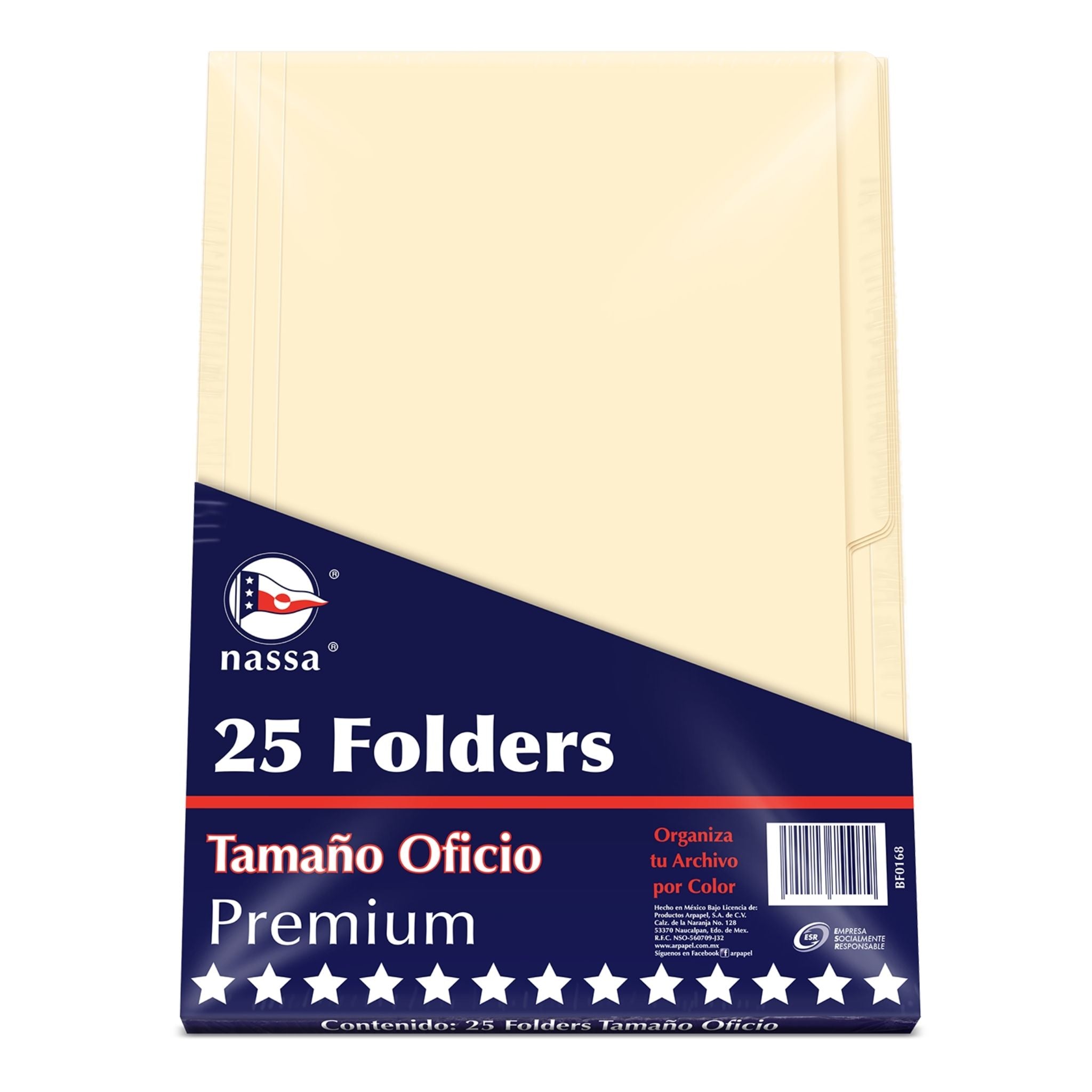 Folder oficio colores Nassa – Papelerías Bety