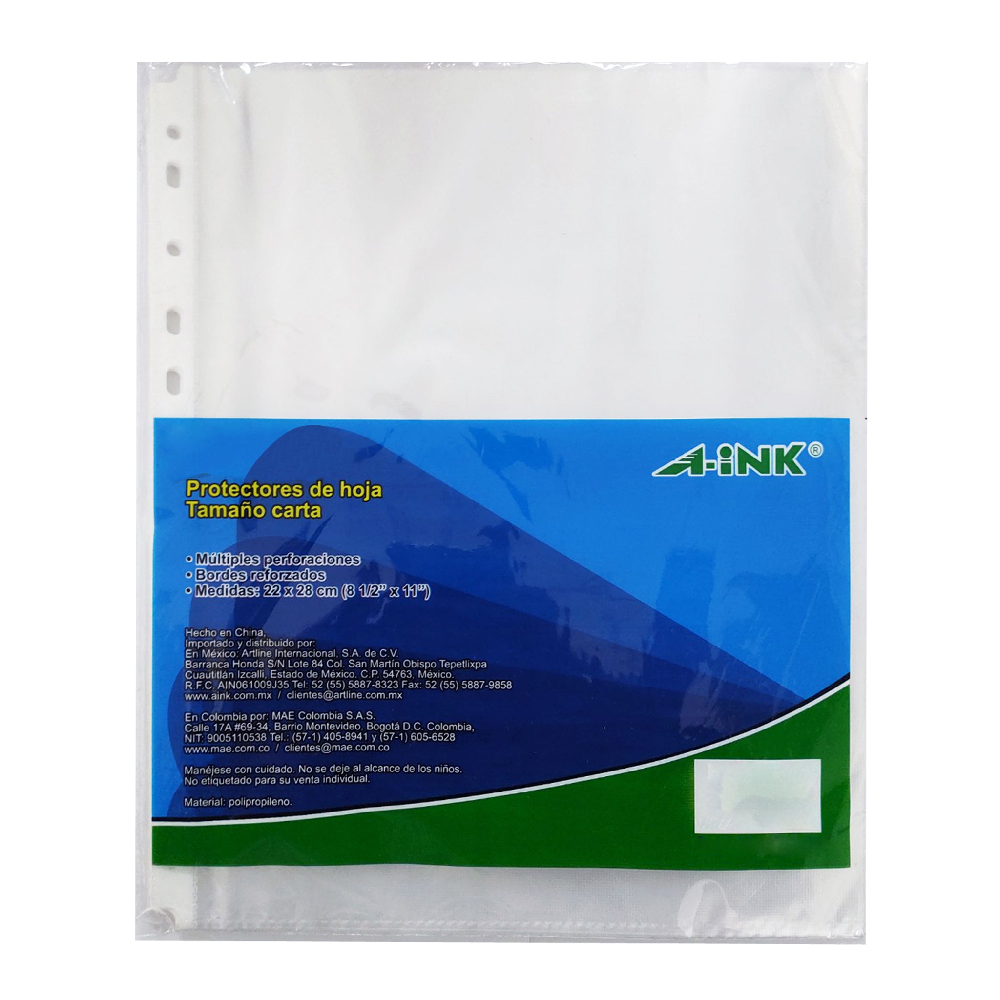 Protector de hojas Aink – Papelerías Bety